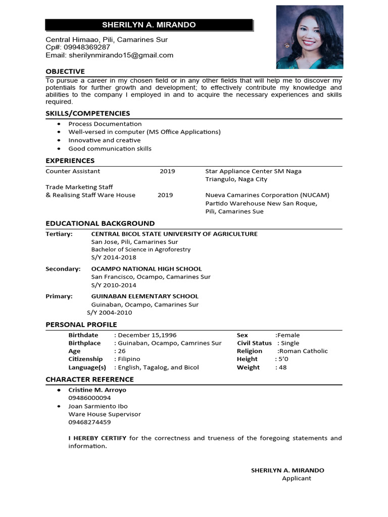 Shie Resume | PDF