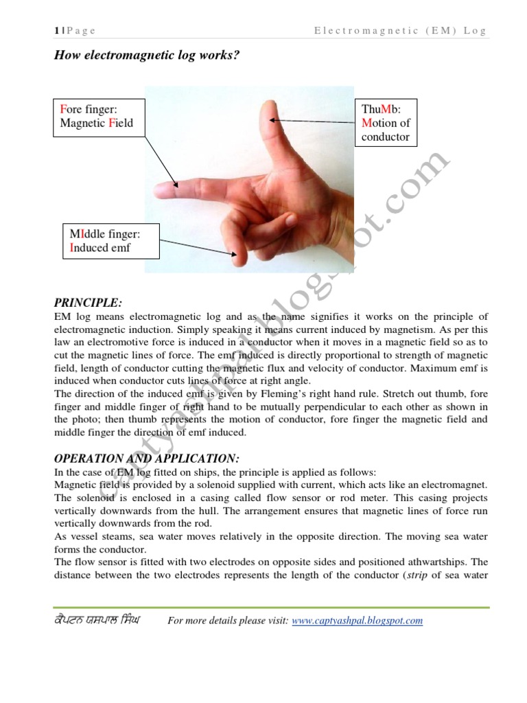 EM Log | PDF | Electromagnetic Induction | Magnetic Field