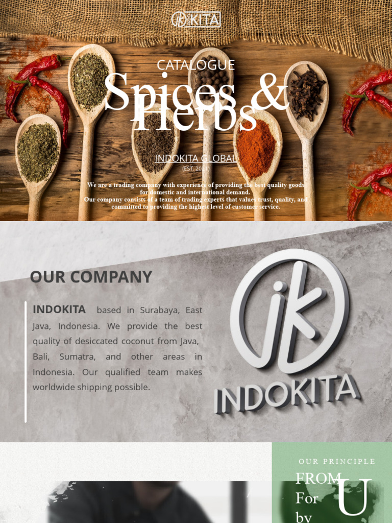 Spices & Herbs Catalog | PDF | Ginger | Foods