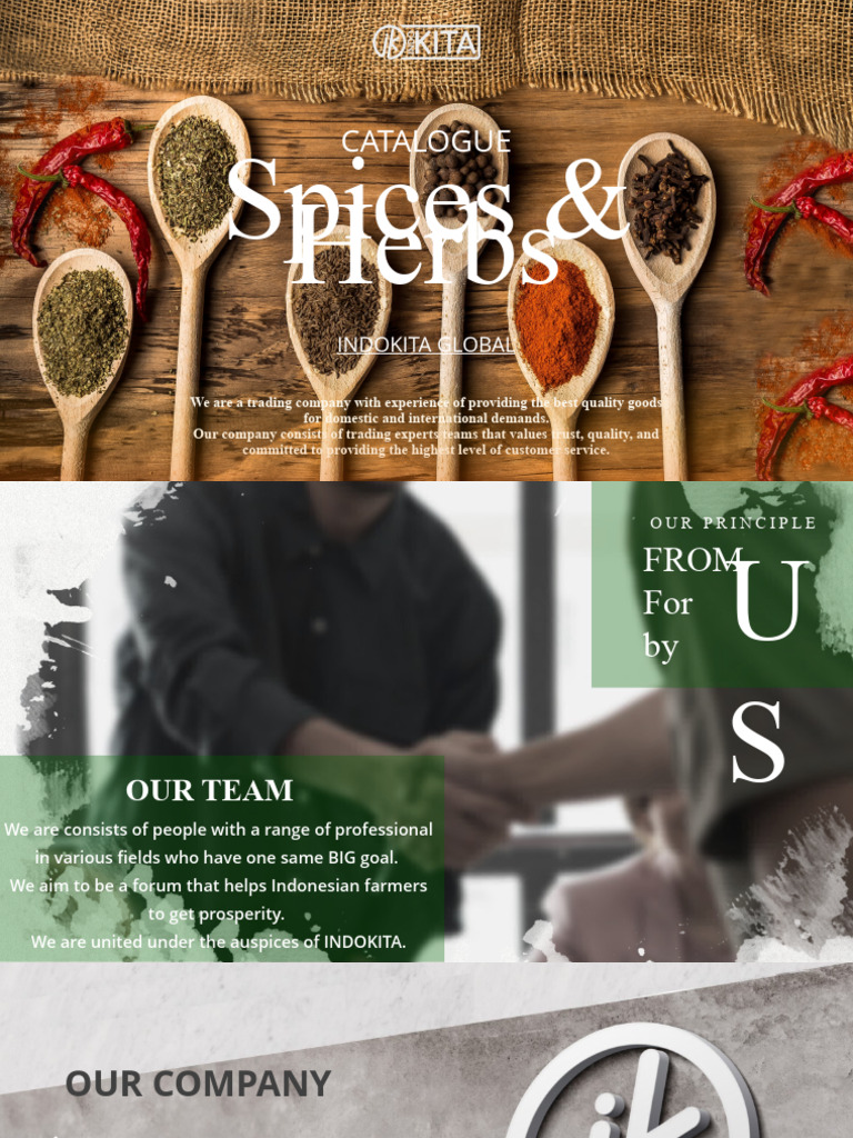 Catalogue Spices & Herbs - EBSH - 14012022 | PDF | Ginger | Spice