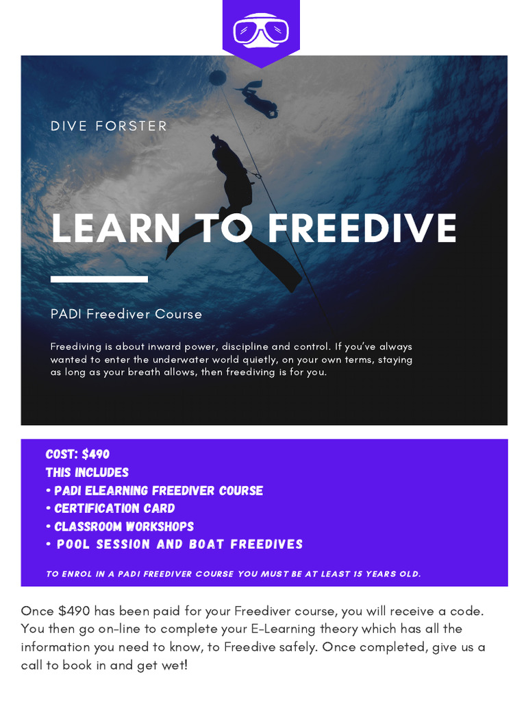 Freediving Course Info Sheet | PDF