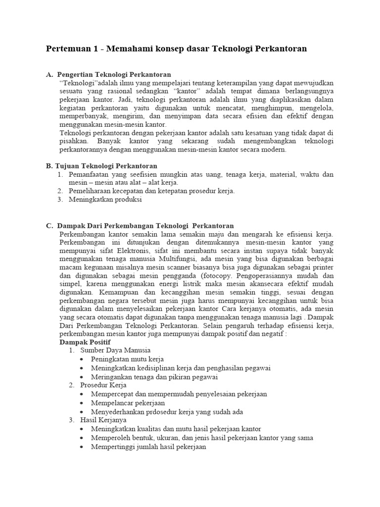 Pertemuan 1 Konsep TP | PDF | Komputer