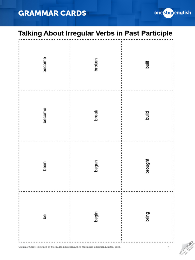 Irregular Verbs | PDF | Syntax | Linguistic Typology