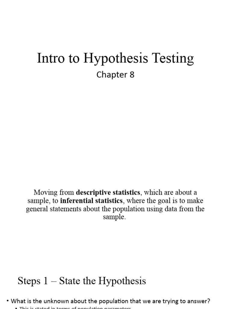Lab Assignment 4 Intro Chapter 8 Pdf Type I And Type Ii Errors Statistical Hypothesis