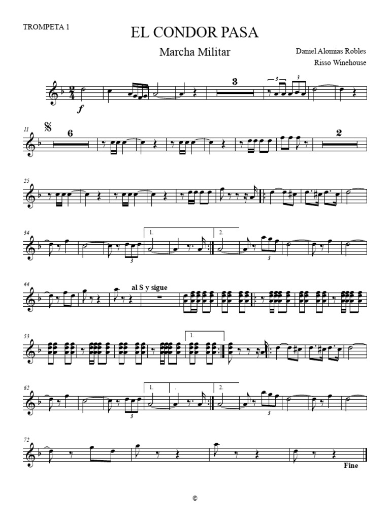 EL CONDOR PASA (Score) | PDF