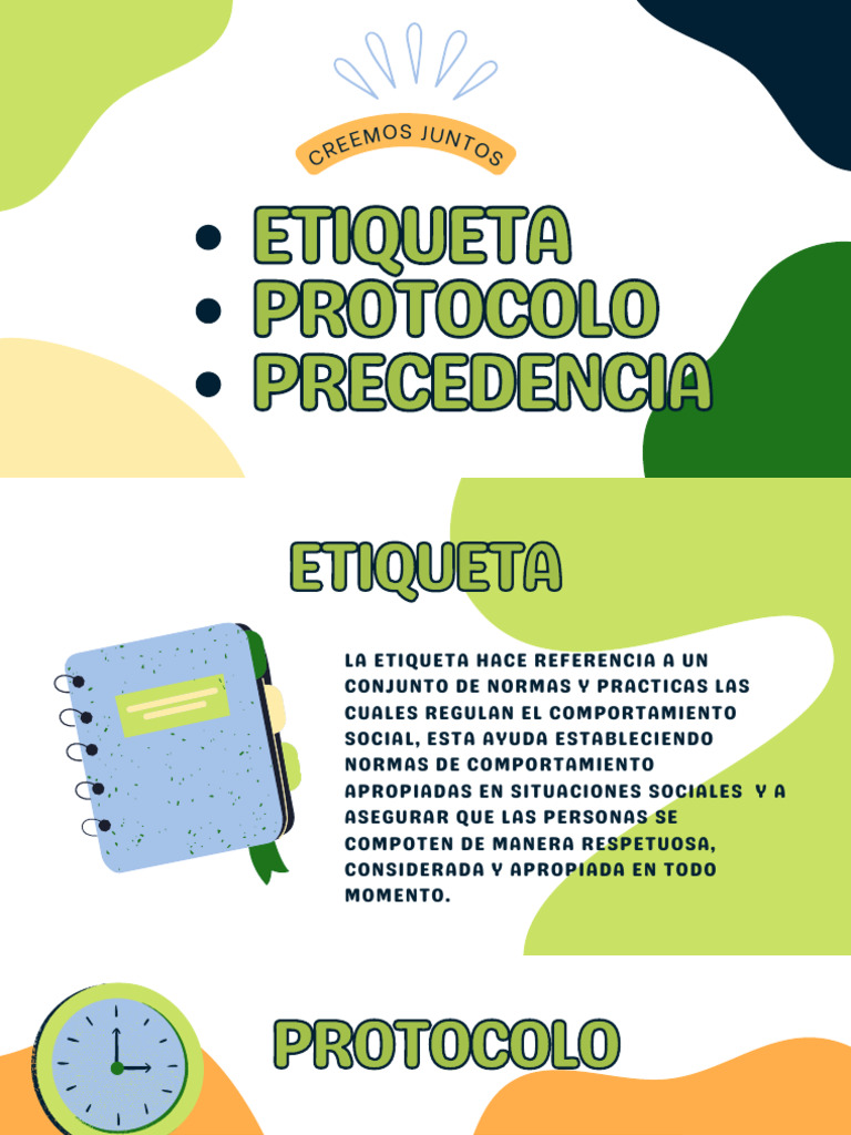 Etiqueta, Protocolo y Precedencia | PDF | Etiqueta