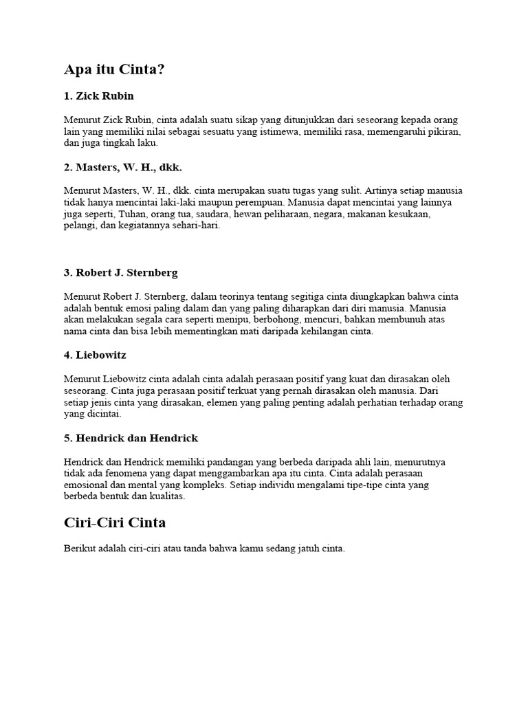 Apa Itu Cinta | PDF | Pengembangan Diri | Kesehatan Holistik