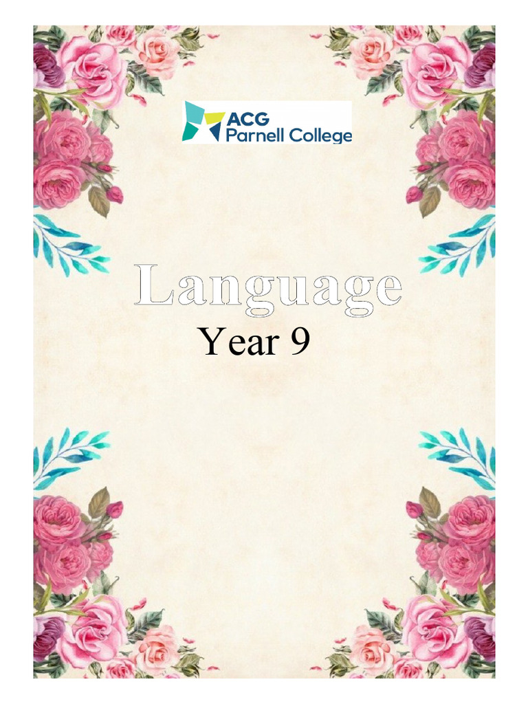 Language Booklet Year 9 Pdf Sleep Circadian Rhythm