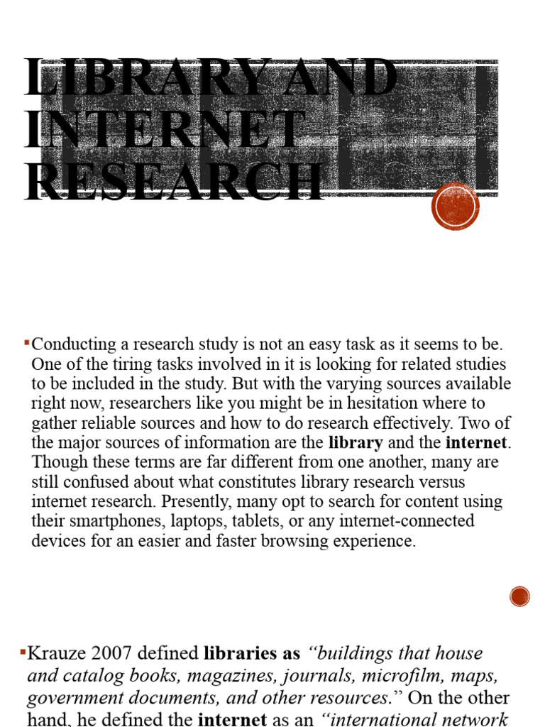 Library and Internet Research | PDF | Citation | Libraries