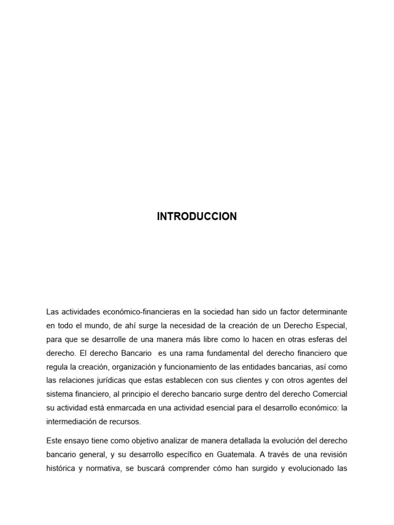 Historia Del Derecho Bancario en General y Historia Del Derecho ...