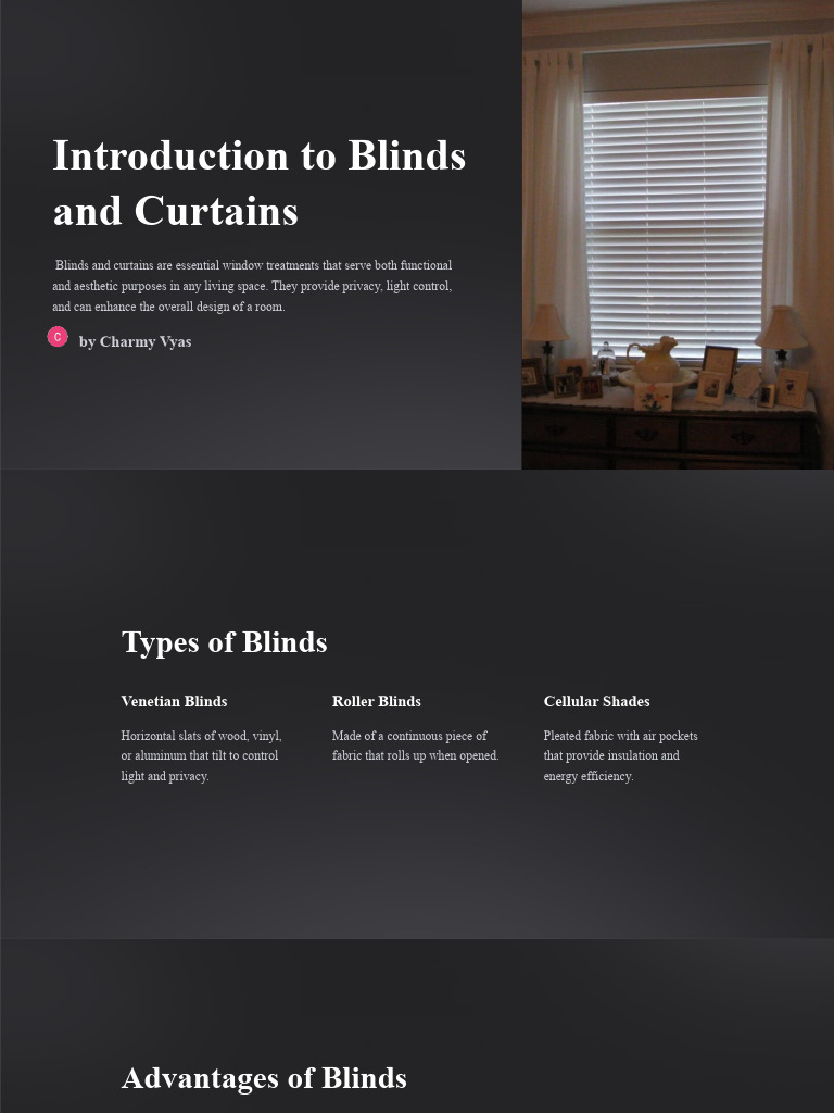 Introduction to Blinds and Curtains1 | PDF | Curtain