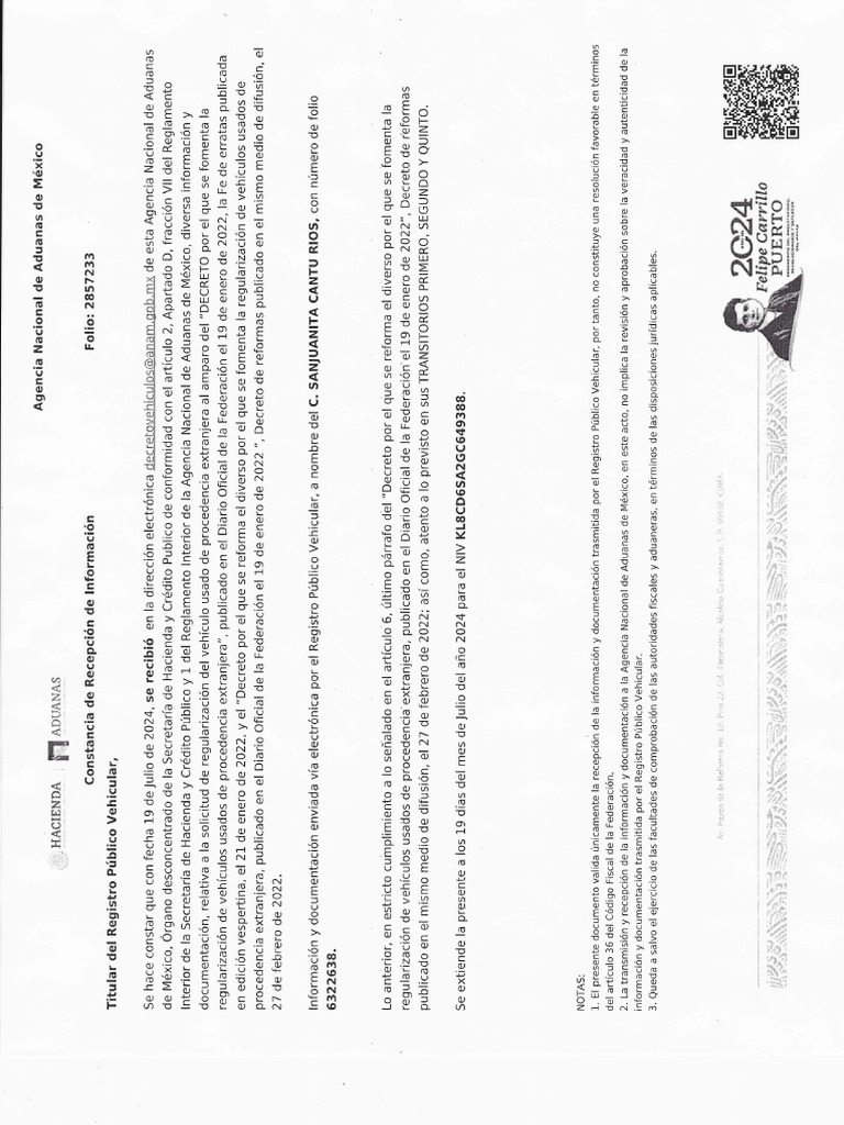 Constancia Repuve | PDF