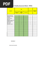 Equipment Criticality Rating Guide | PDF | Pipe (Fluid Conveyance ...