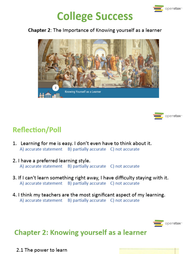 OpenStax - College Success - Slides - ch02 (KC ADAPTED W 2020) | PDF ...