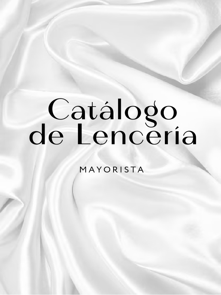 Catalogo de Lencería Mayorista | PDF | Lencería | Prenda interior