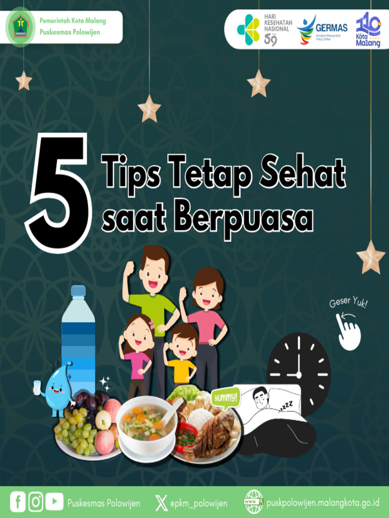 5 Tips Sehat Saat Berpuasa | PDF | Pengembangan Diri | Kesehatan Holistik