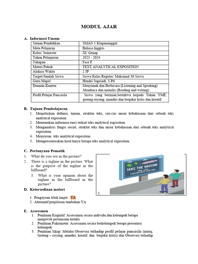 Modul Ajar | PDF | Karier & Perkembangan