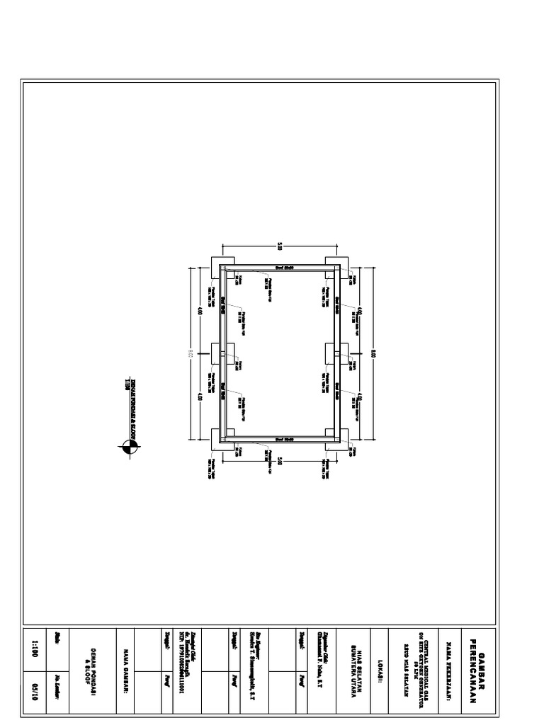 5 Denah Pondasi Sloof | PDF