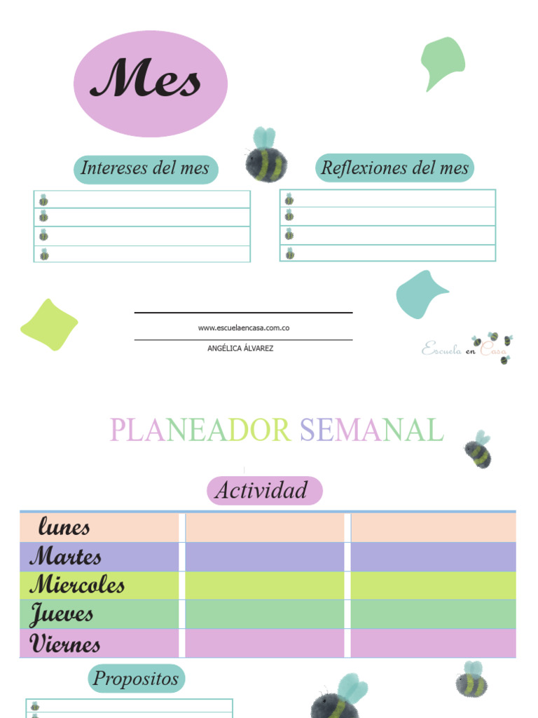 Planeador Semanal | PDF | Artes del Lenguaje y Comunicación ...