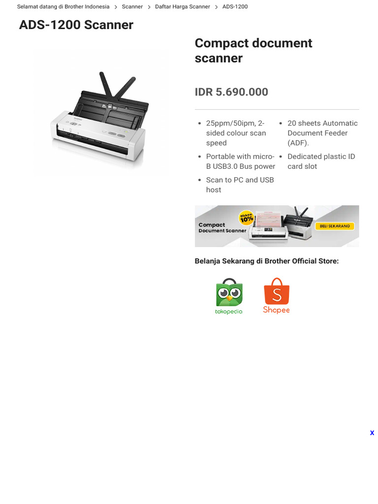 ADS-1200 cara penggunaan | PDF | Image Scanner | Computer Science