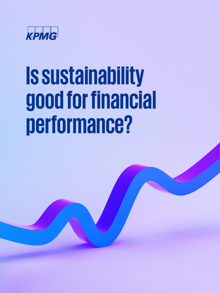 Sustainability Good Financial Performance Final | PDF | Risk ...