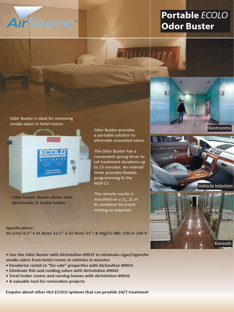 Portable Odor Solutions for Hotels | PDF