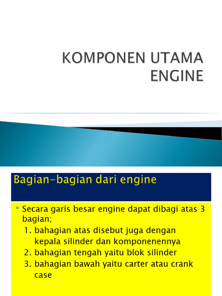 Komponen-Utama-Engine | PDF