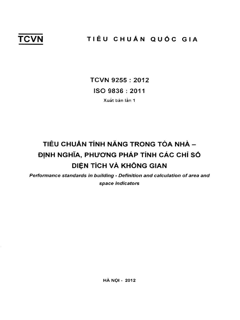 TCVN 9255 2012 TC Tinh Nang Trong Toa Nha DN PP Tinh Cac Chi So Dien ...