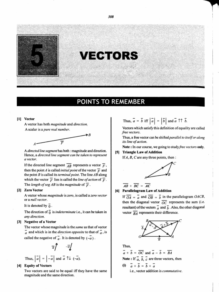 VECTORS | Download Free PDF | Euclidean Vector | Norm (Mathematics)