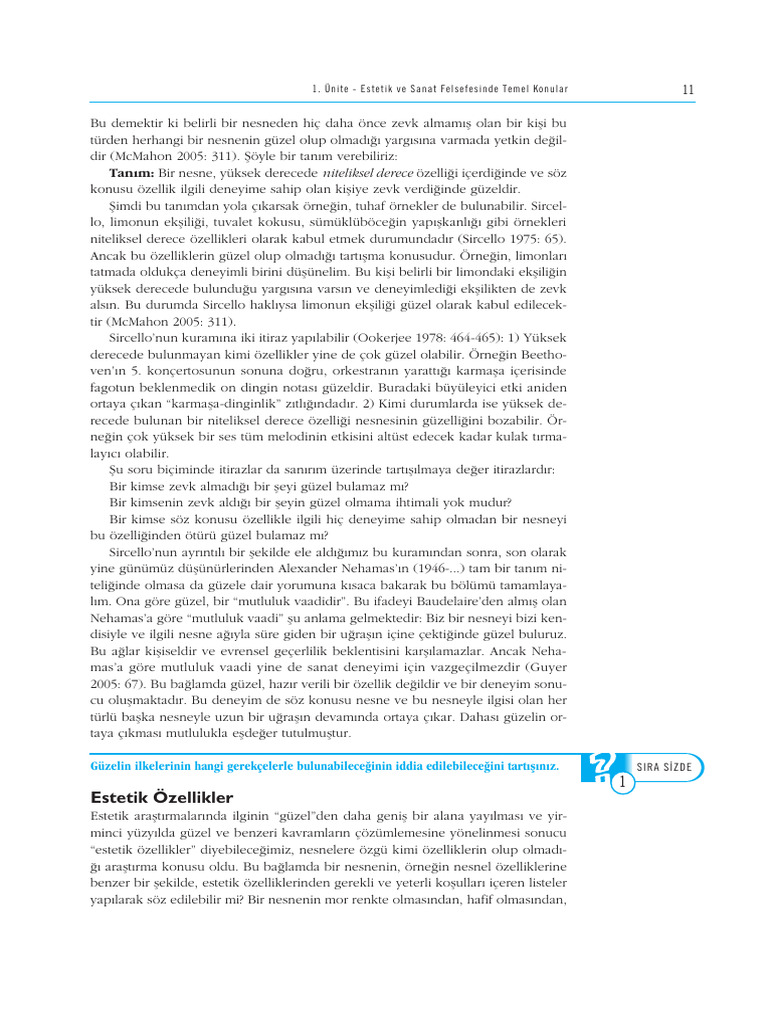 Estetik Ve Sanat Felsefesi 3. Hafta | PDF