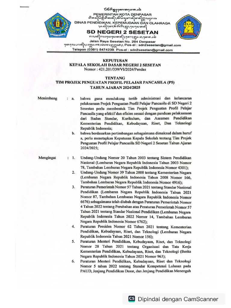 SK Tim P5 20242025 | PDF