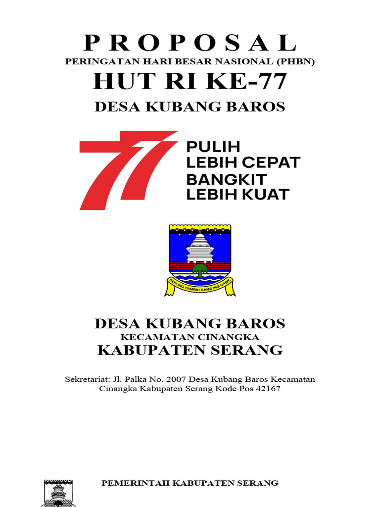 (Draft) Proposal Hut Ri Ke-77 | PDF