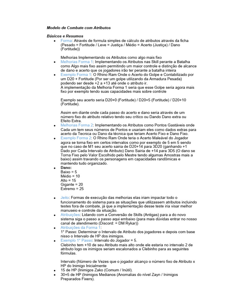 Modelo_de_Combate_Atributos | PDF