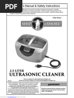 Industrial Ultrasonic Cleaner Manual | PDF | Ultrasound | Vacuum Tube