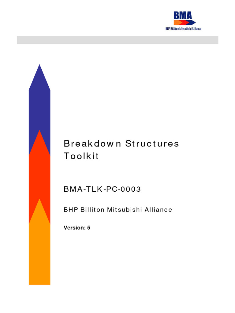 BMA-TLK-PC-0003_Breakdown_Structures_Toolkit | PDF