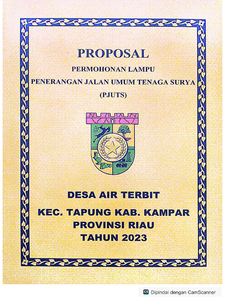 Proposal PJUTS Desa Air Terbit | PDF