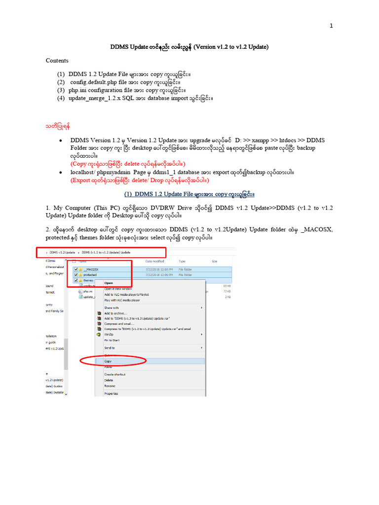 Update Guide For (DDMS v1.2 Tov1.2 Update) | PDF