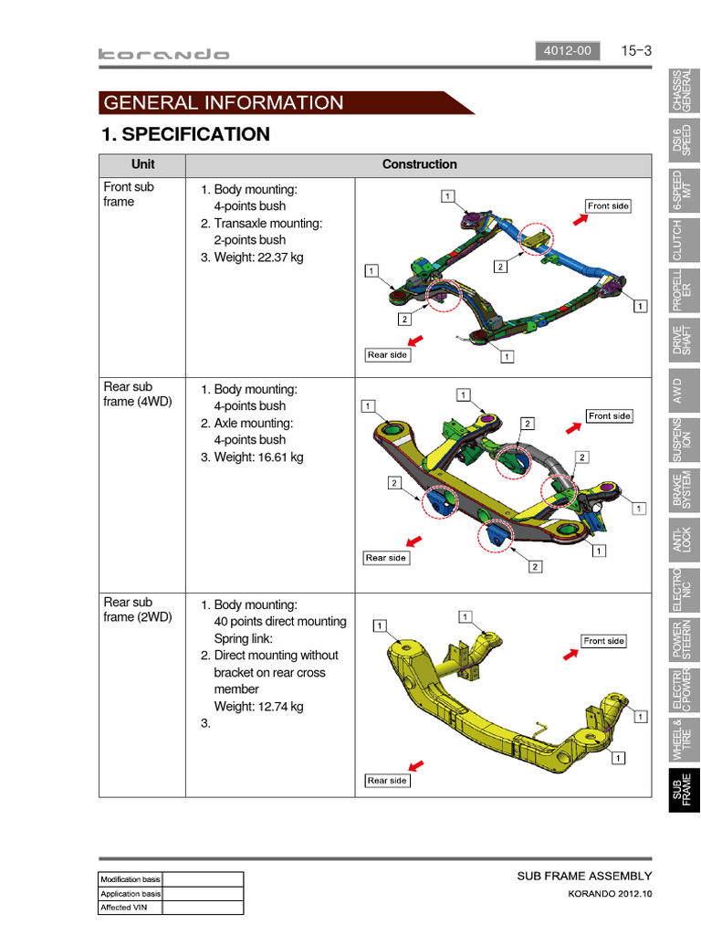 前后副车架C206 WML 616 | PDF | Four Wheel Drive | Automatic Transmission