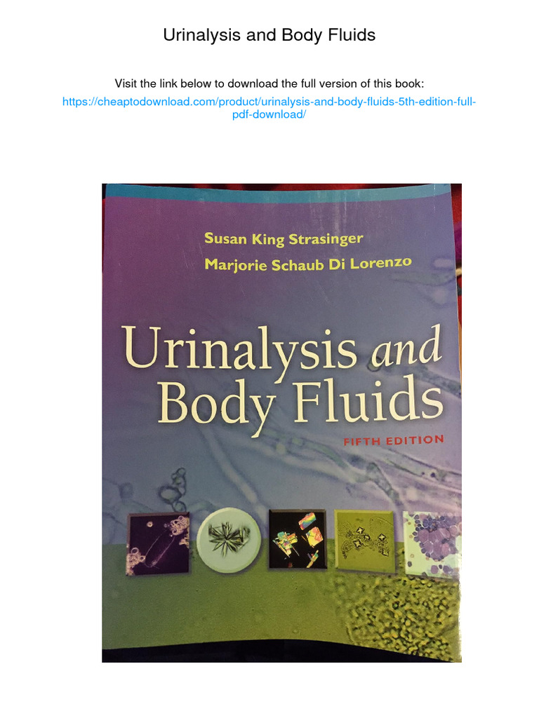 Urinalysis and Body Fluids. ISBN 080361697X, 978-0803616974 | PDF ...