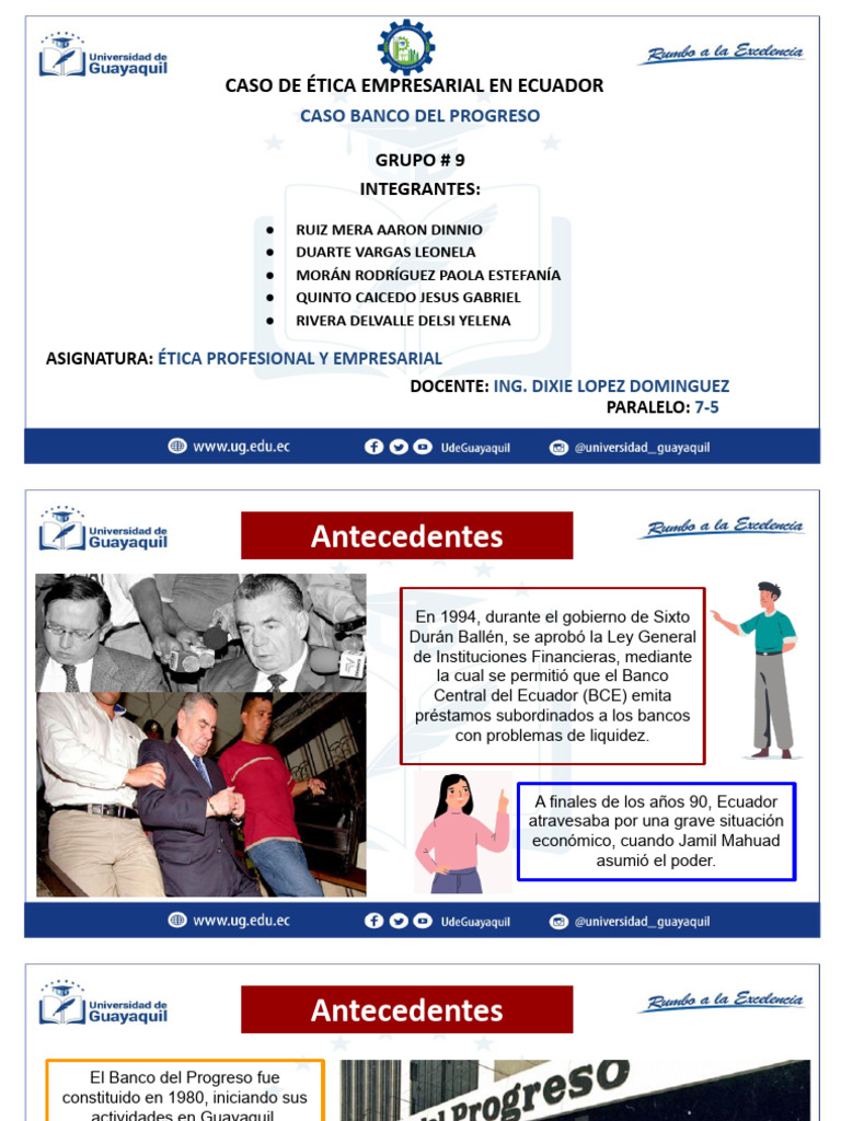 Caso Banco del Progreso en Ecuador | PDF | Bancos | Ecuador