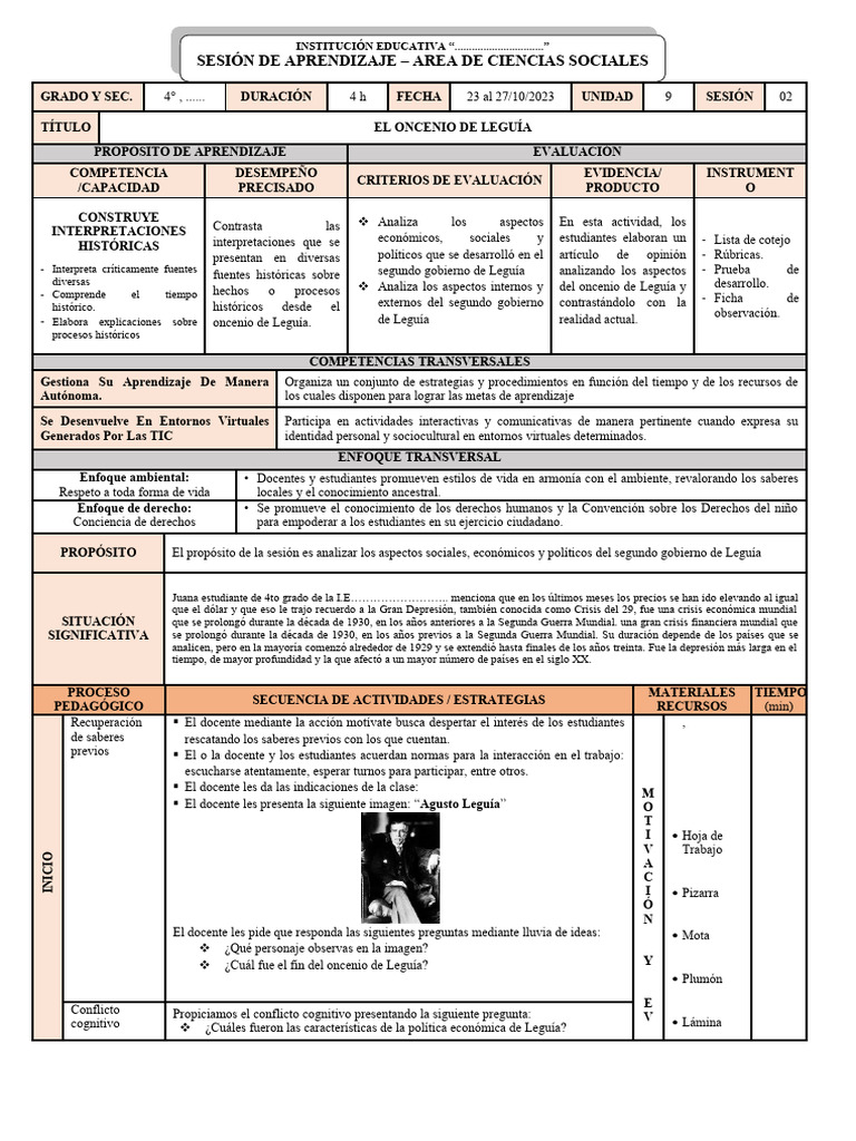 Unidad 9 - Sesión - Sem 2 - CC - SS 4° | PDF | Evaluación | Aprendizaje