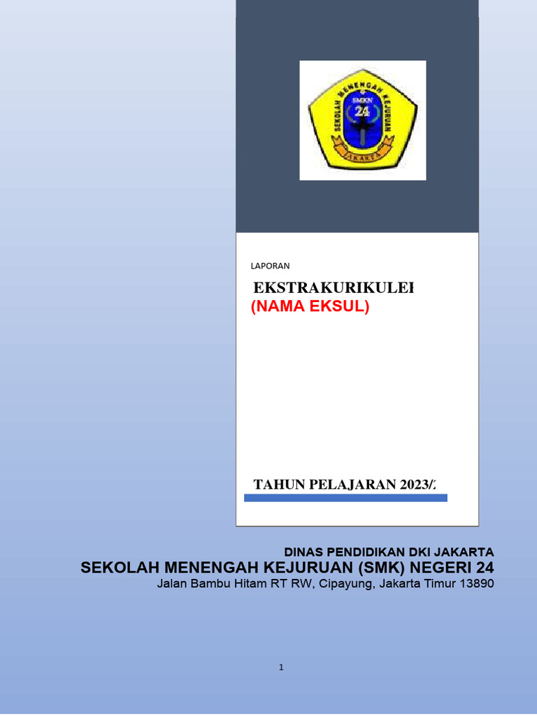 Format Laporan Ekskul 2024 | PDF