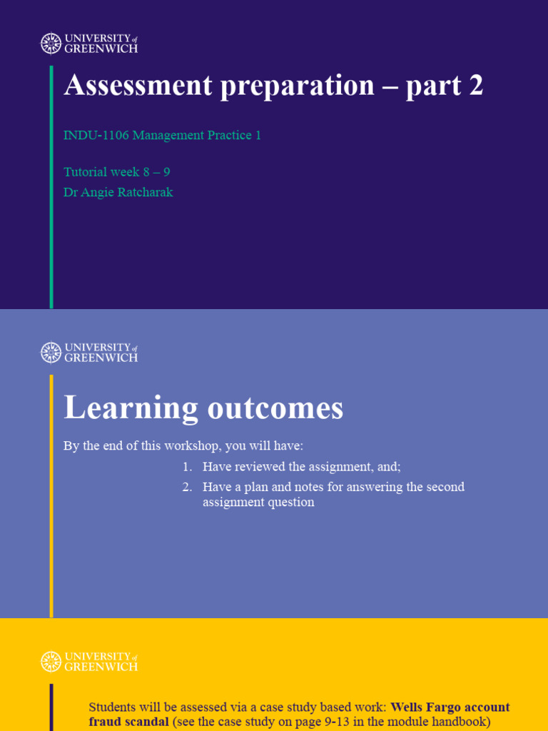 Assessment Preparation - Q2 - Tutorial Week 8 | PDF | Performance Appraisal | Goal Setting