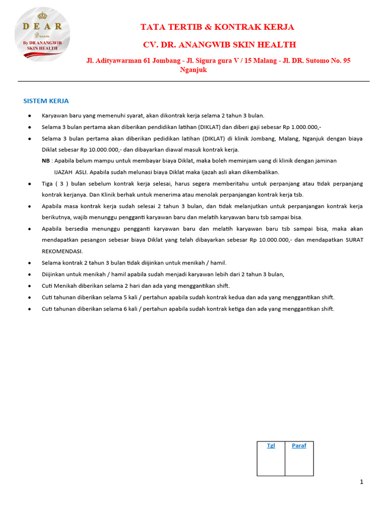 A. Tata Tertib Klinik Terbaru 2024 | PDF | Karier & Perkembangan