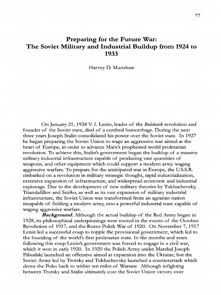 Stalin's Military Buildup for War | PDF | Leon Trotsky | Joseph Stalin