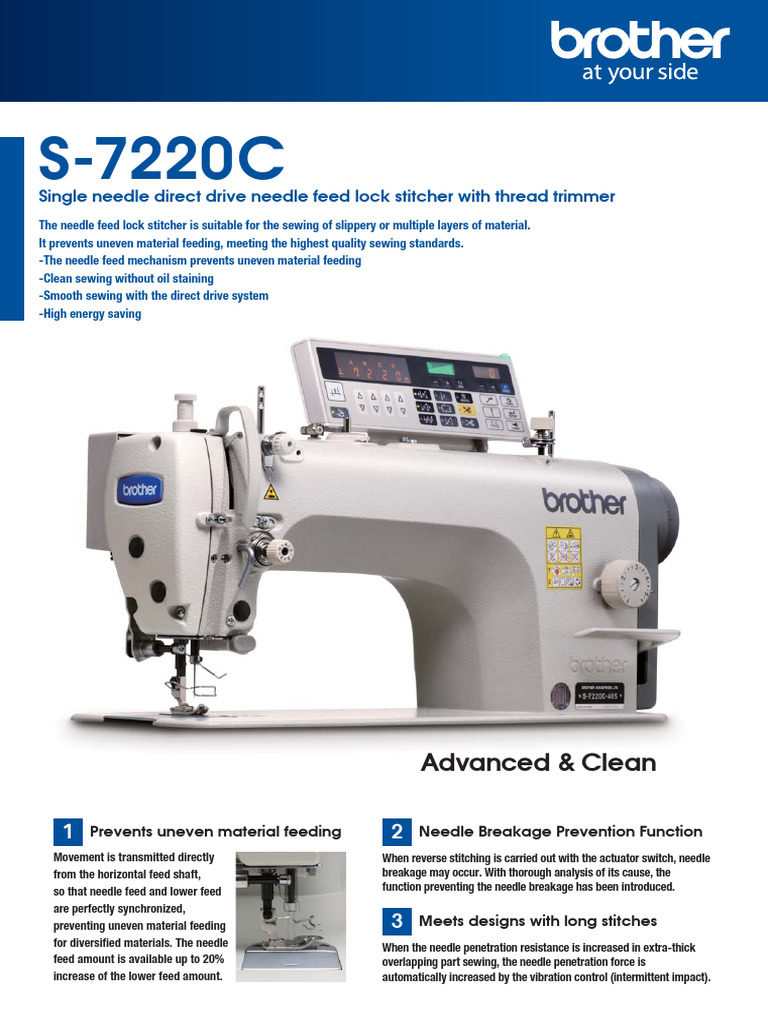 Brother Cata S7220C - Eng - 201306 06-2013 | PDF | Sewing Machine ...