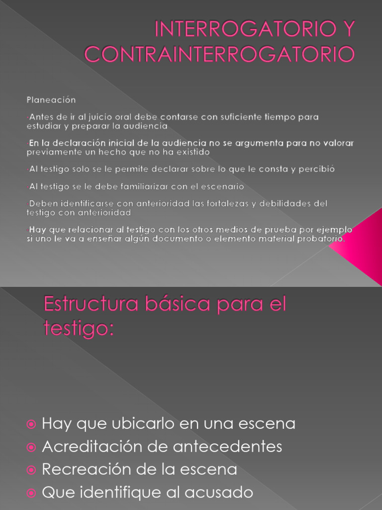 Técnicas de Interrogatorio y Contrainterrogatorio | PDF | Testigo ...