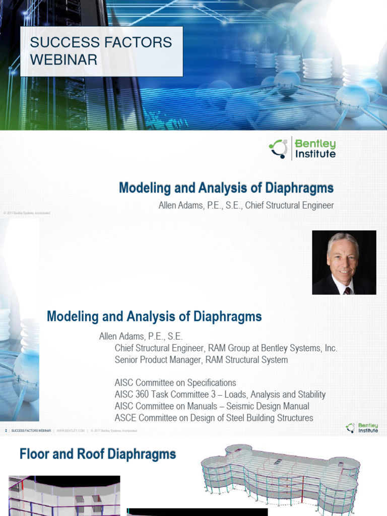 Modeling and Analysis of Diaphragms | PDF | Earthquake Engineering | Young's Modulus