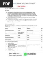 POCSO Act 2012 Presentation | PDF