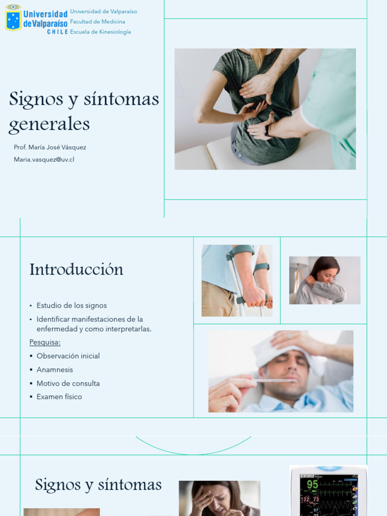 Guía de Signos y Síntomas Médicos | PDF | Dolor | Edema